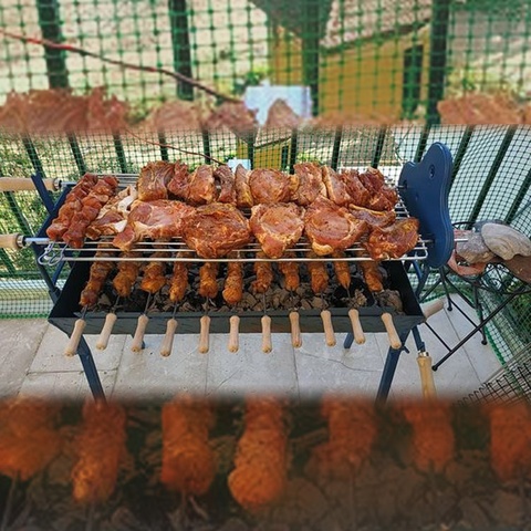 Cyprus Grill - Heavy Duty Rotisserie BBQ Charcoal Grill