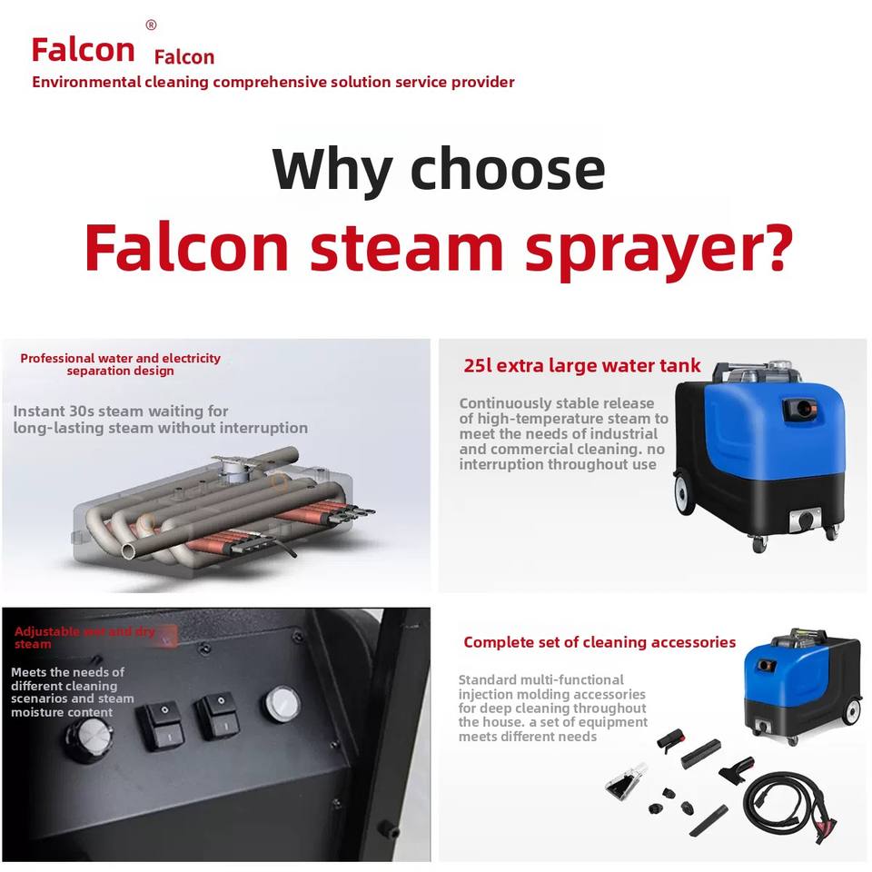 Falcon Electric Steam Vacuum Cleaner High-End Soft Steam Spray Sofa ...