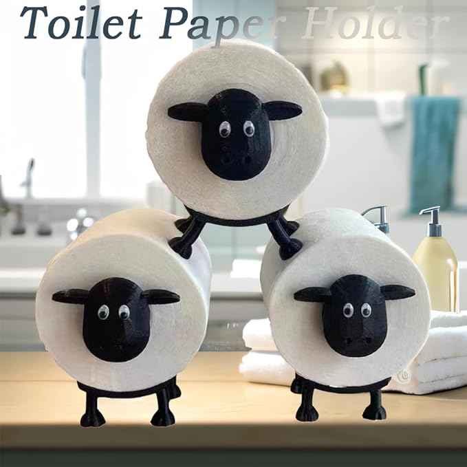 Sheep Toilet Roll Holder Funny Toilet Paper Holder Free Standing ...