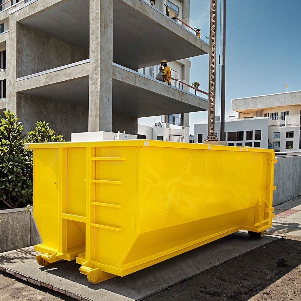 Heavy Duty Industrial Roll Off Dumpster Lifting Construction Waste Bin ...