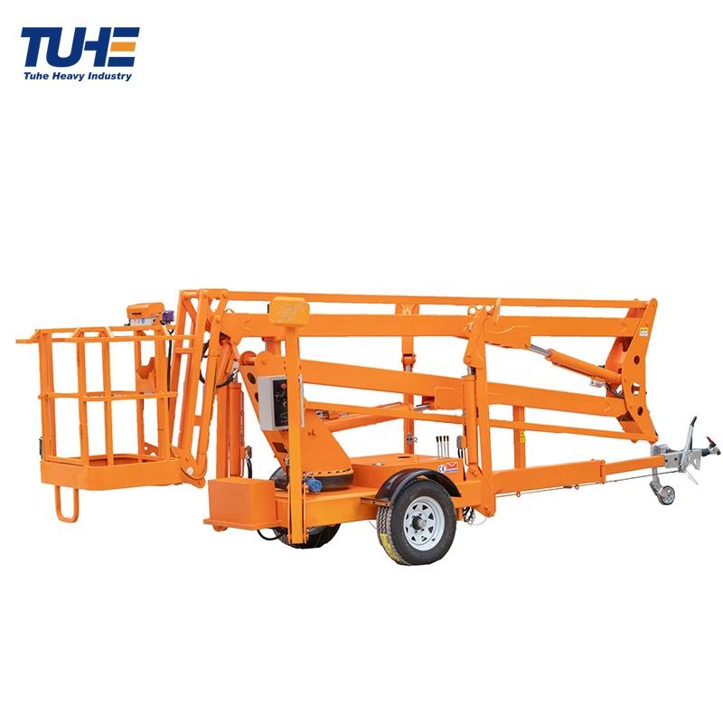 Industry-Leading Towable Trailer Boom Lift 18m 200kg Electric ...