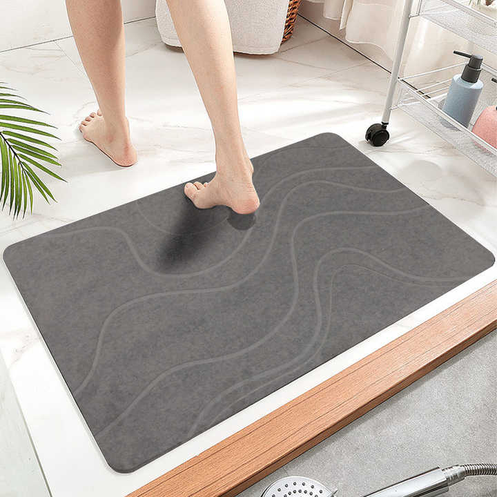 Customized Design Bathroom Quick Drying Diatomite Bath Mat
