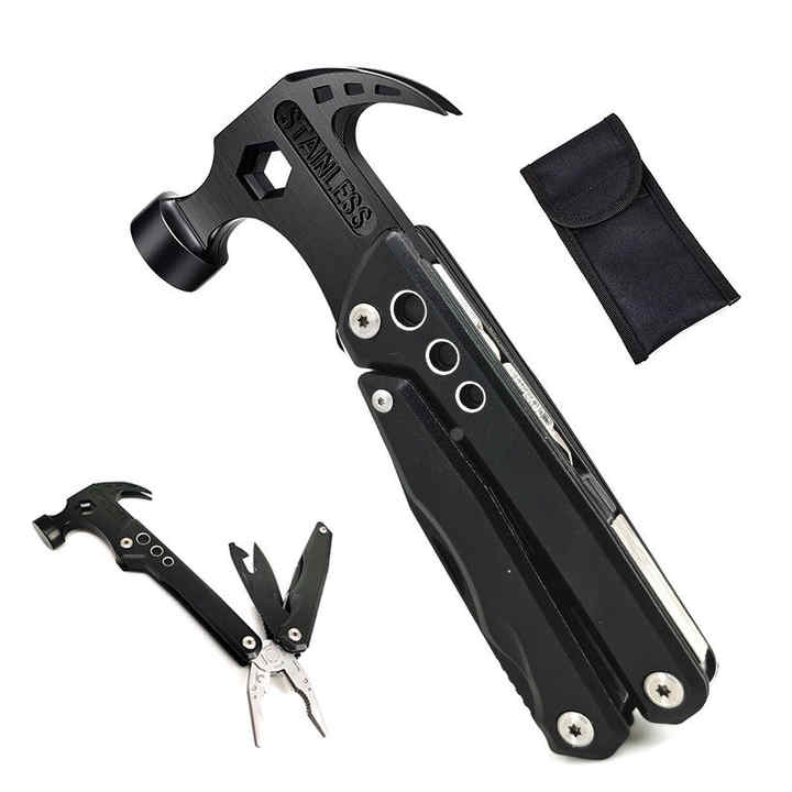 Multifunctional Stainless Steel Mini Screwdriver Plier Hammer