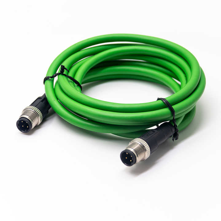 M12 Connector 4 Pin - Shielded Overmolded Cable Solutions