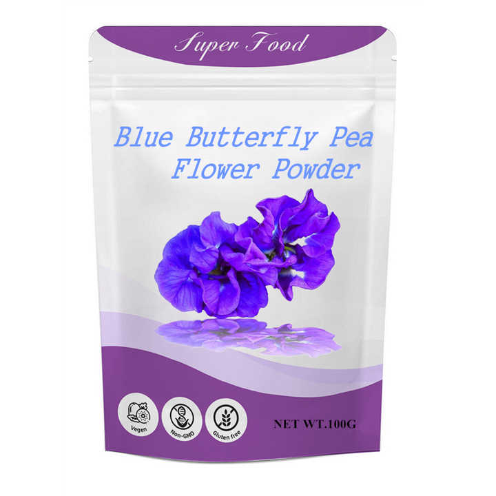 100g Per Bag Natural Coloring Blue Food Dyes Blue Butterfly Pea Flower ...