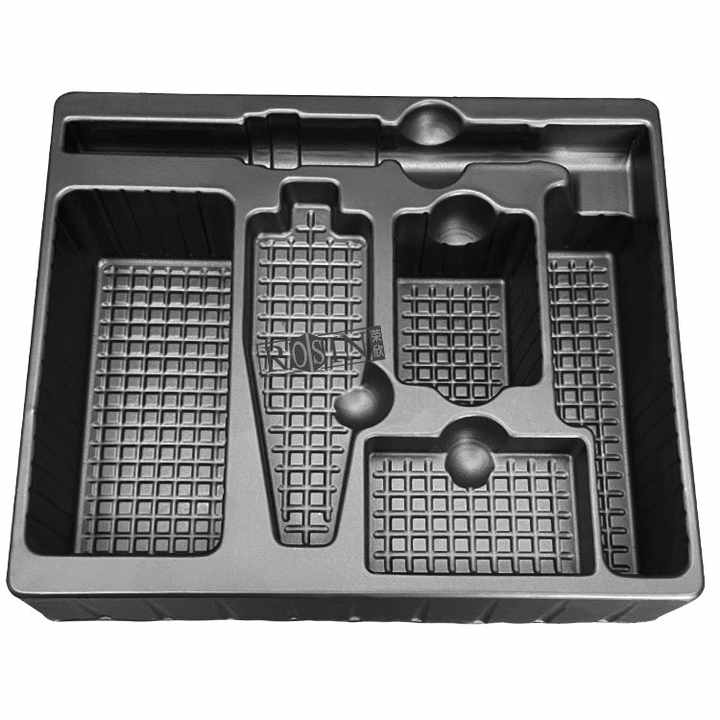 Custom Rectangle PET ESD PCB Packaging - Antistatic Trays