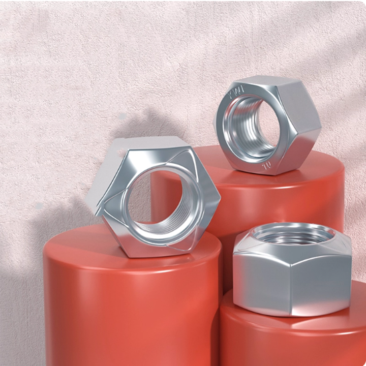 DIN 980 Carbon Steel Blue-White Zinc-Plated Pressed-Point All-Metal ...