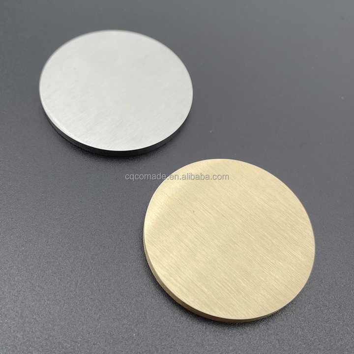 3 Mm Thick 40 Mm Diameter Brushed Stainless Steel Coin Blanks