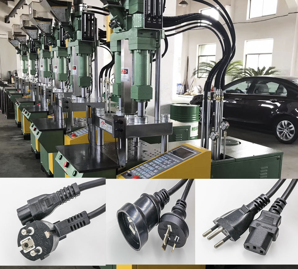 POWER CORDS PLUGS MODEL C - Injection Machine with Moulds