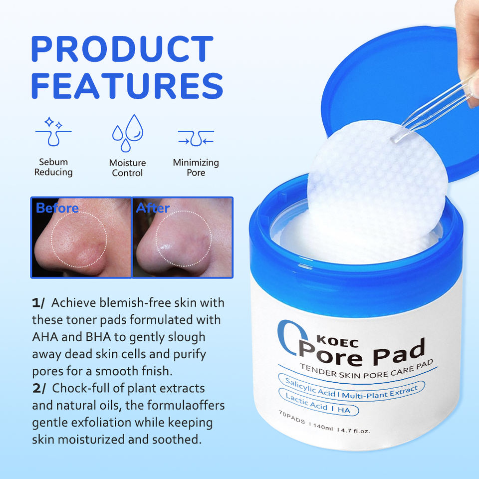 KOEC Zero Pore Pad - Tender Skin Pore Care Lactic Acid