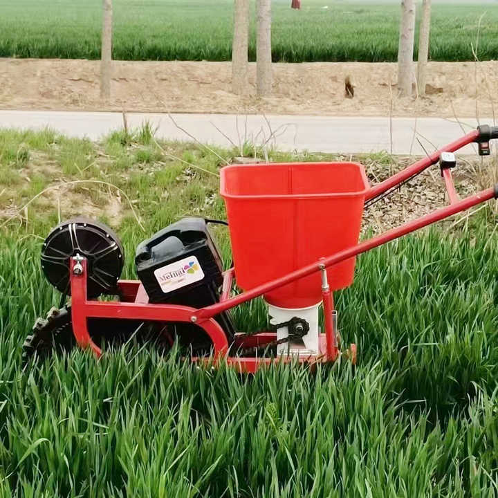 Hand Push Corn Seeder Machine Wheat Sowing Fertilizer Sorghum Soya ...