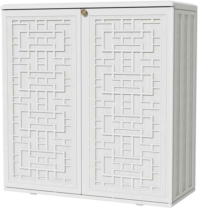 10 Cubic Feet Plastic Outdoor Patio School Living Room Storage Cabinet ...