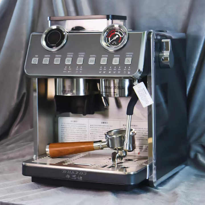 20 Bar Electric Espresso Coffee Maker Double Boiler Bean Grinder 12V ...