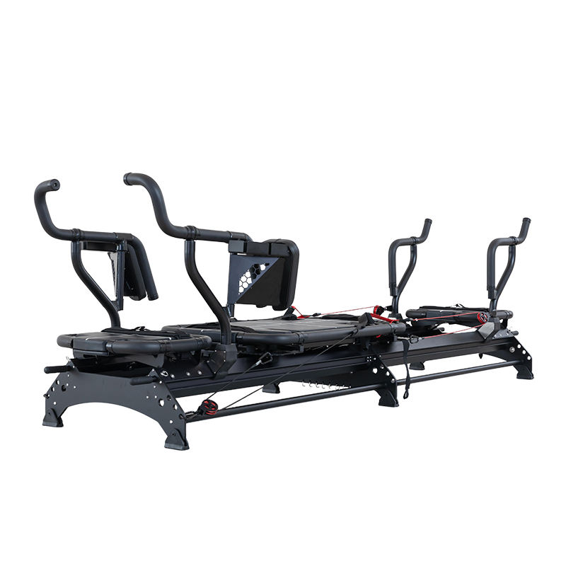 Durable Portable Reformer Pilates Machine Adjustable Black Aluminum ...