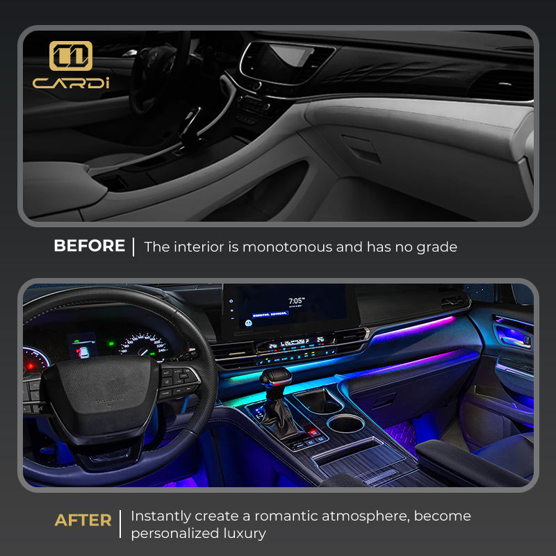 'CARDI' K4 Plus 24 in 1 Universal Car Interior Ambient Light Set with ...