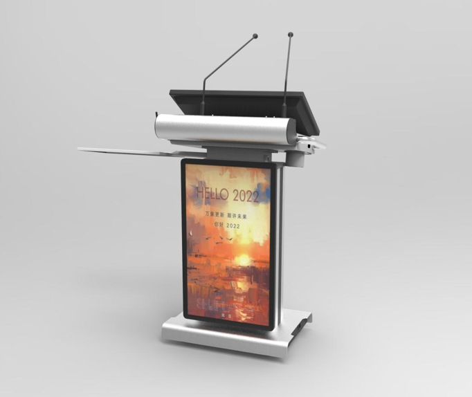 Multimedia Podium Lectern with 23.8" Front Screen smart podium with ...