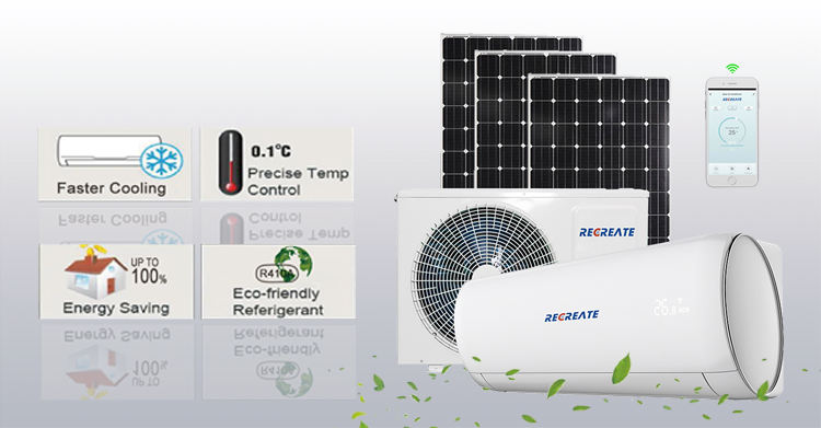 Factory best price solar split ac 12000btu cooling and heating solar ...