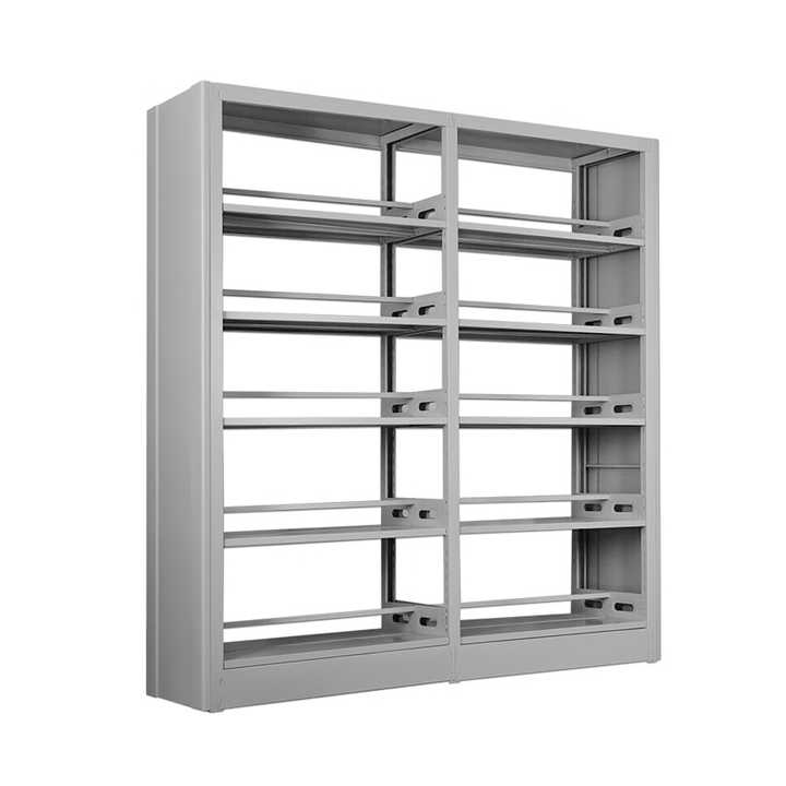 Modern Double-Sided Adjustable Bookshelf in Metal for Office School ...