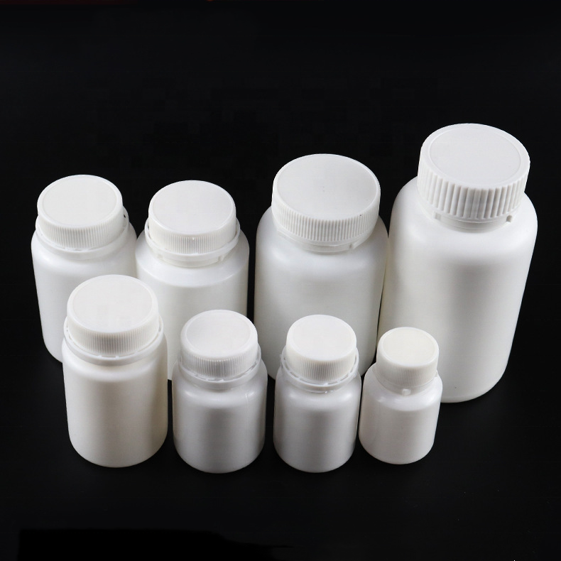 20cc - 200cc White Screw Cap Opaque HDPE Plastic Wide Mouth Medicine ...
