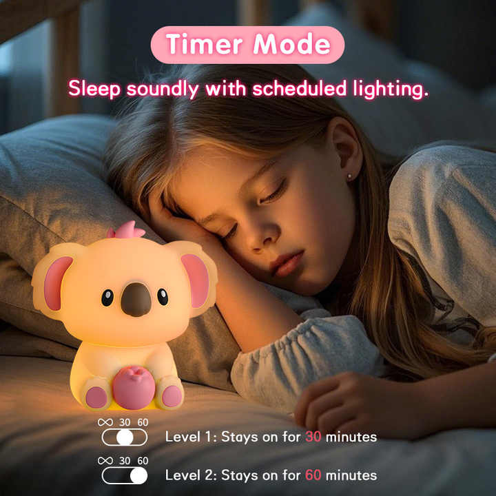 Koala Night Light Customize Lamp Cute Lamp for Children Silicone ...