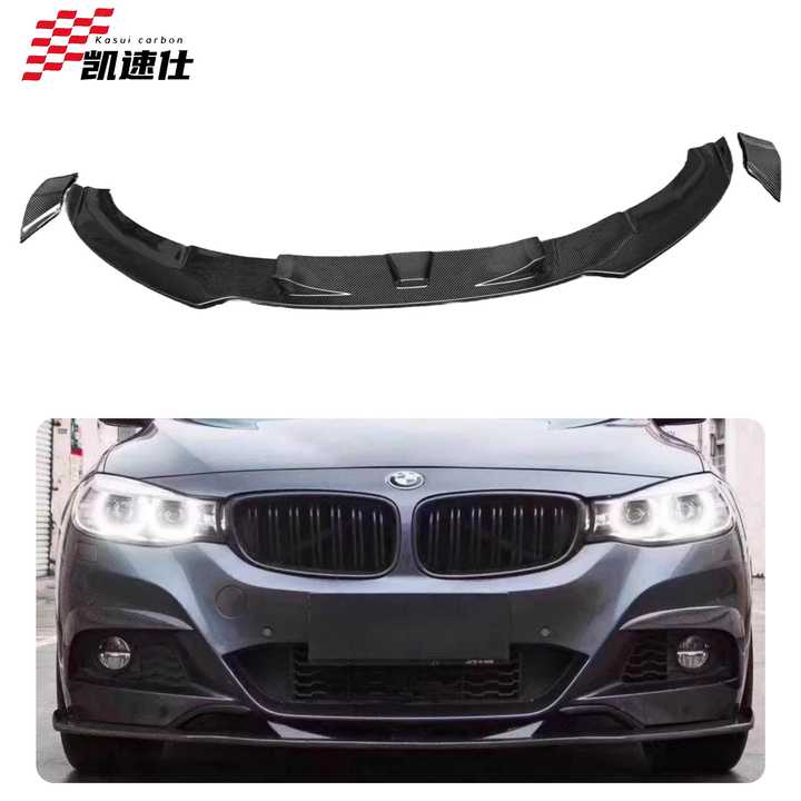 Front Bumper Lip KB Style for BMW 3 Series GT F34 3 Pieces Upgrade Body ...