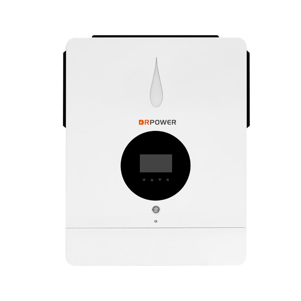 Drpower 48VDC 230VAC 160A Hybrid Solar Inverter with Dual PV Input Dual ...