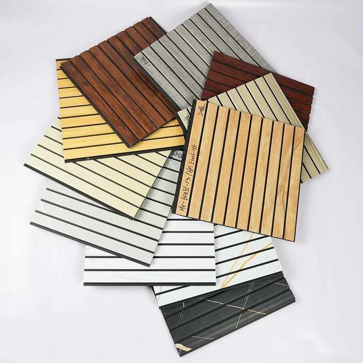 Fabric Pattern Various Sizes Interior Decoration Ceiling Fluted WPC ...