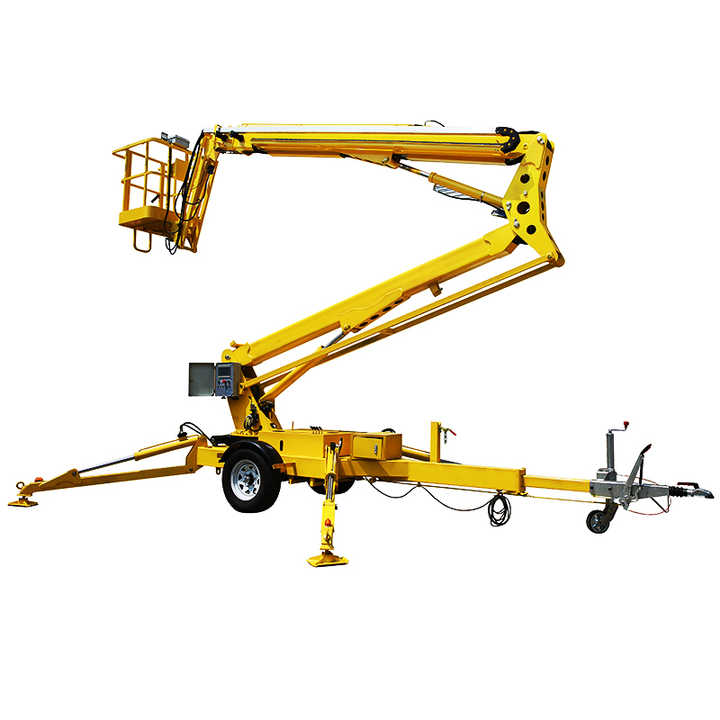 12m Truck Mounted Boom Lift Aerial Platform Towable Spider Bucket ...
