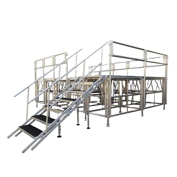 122x122cm stage platform performance aluminum adjustable height stage ...