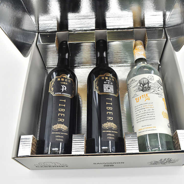 Custom Wine Insulated Frozen Food Carton Boxes and Cardboard Shipping ...