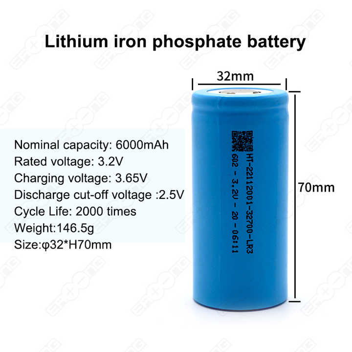 3.2V Lifepo4 Battery Cell - 6ah Capacity for Portable Devices