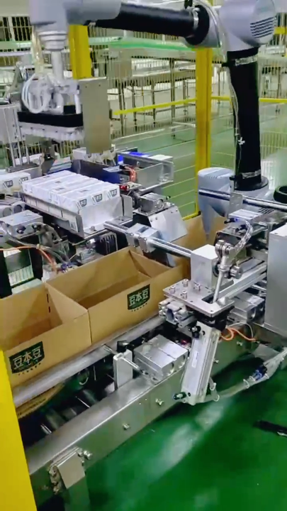Cobot case Packer Carton Packing Production Line Auto. Case Erector ...
