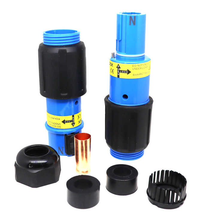 Rhino power connector 400A Euro gauge connector Online electricity male ...