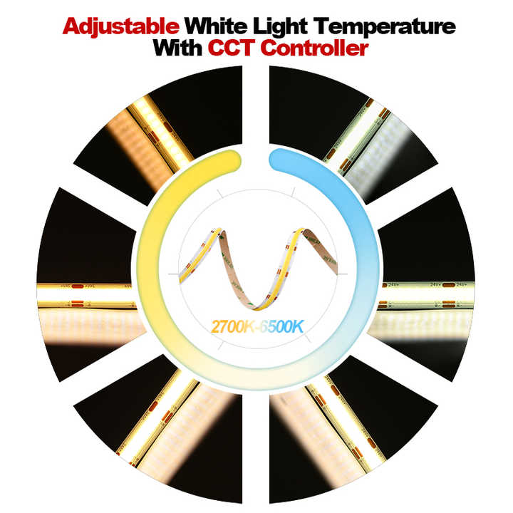 COXO CCT COB LED Strip - Flexible, Dimmable, and Efficient