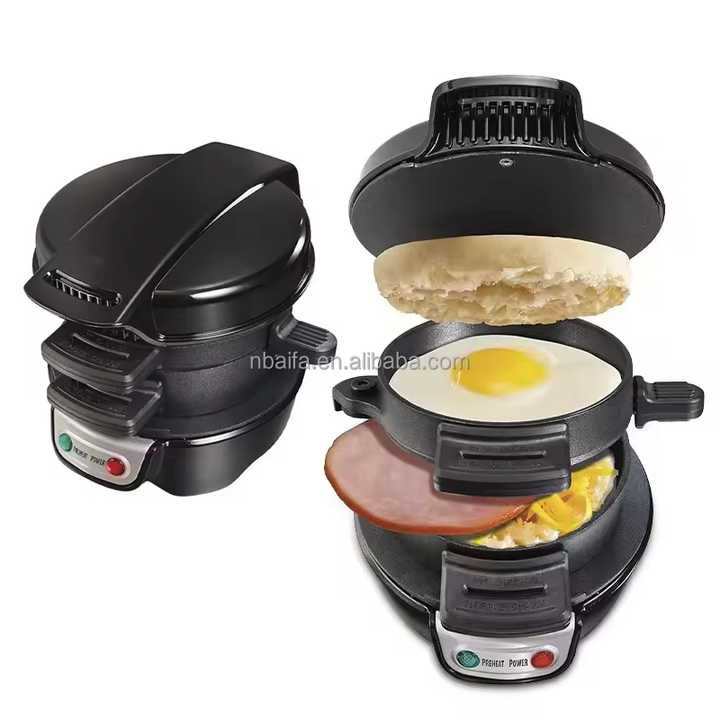 Aifa Small Electric Hamburger Grill Dual Breakfast Sandwich Maker ...