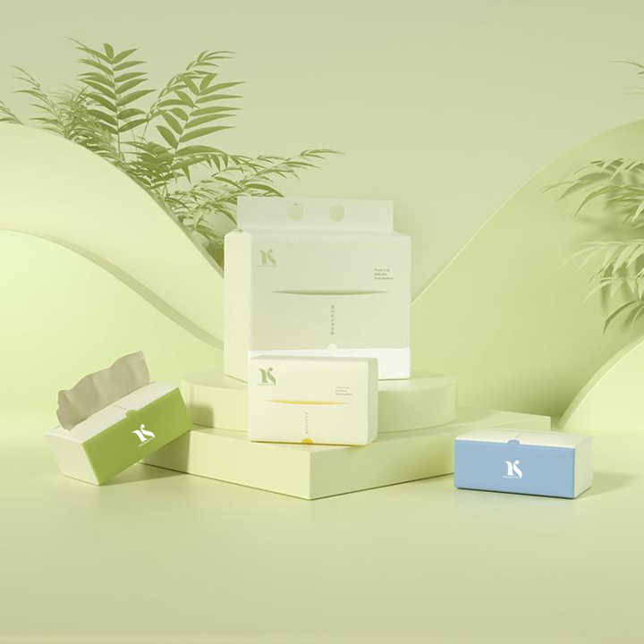 Factory Disposable Unbleached Bamboo Pulp Facial Tissue Customized Soft ...