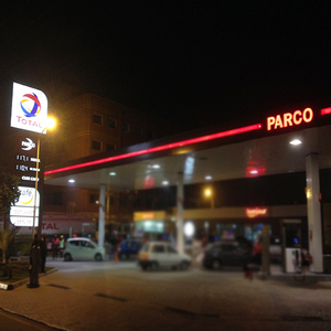Canopy Fascia Sign for Petrol Station - LED Illumination