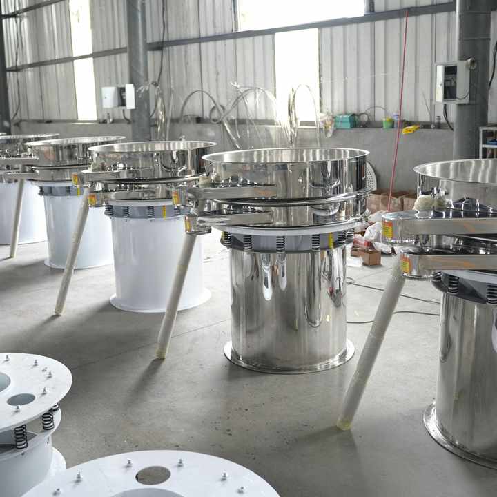 High Bottom Bucket Circular Rotary Vibrating Screen Large Capacity ...