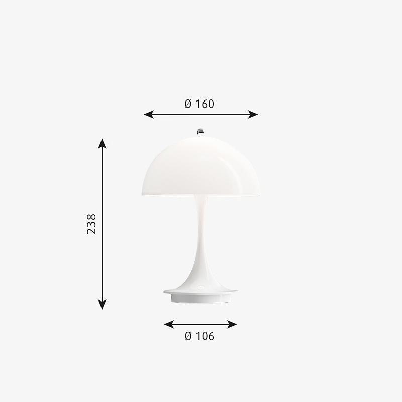 Mushroom Table Lamp Nordic-style Modern High-end Ambient Light Trendy ...