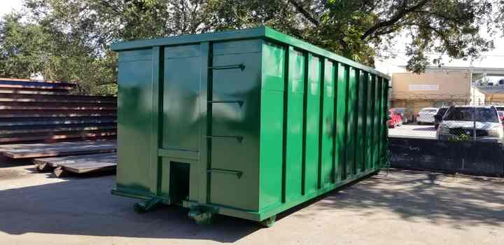 20 Yard Hook Lift Waste Containers Recycling Roll-off Container Trailer ...