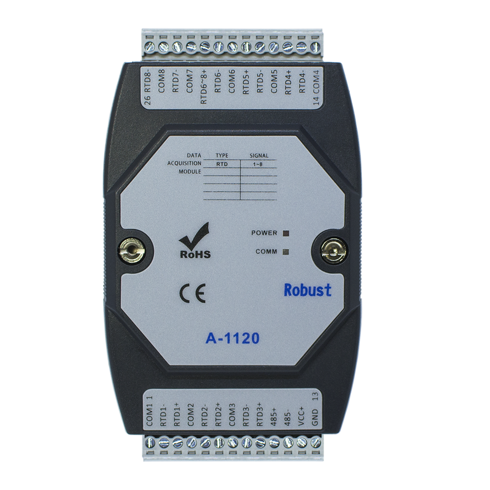 PT-100 Analog Input IO Module with 8AI(PT-100) RS-485 Port Modbus RTU ...