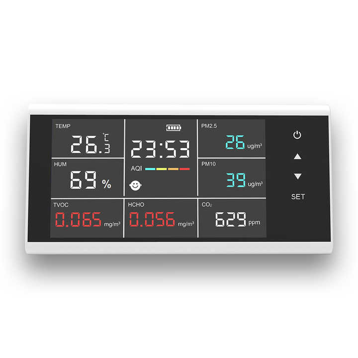 Indoor Wall Mounted Desktop Double-Use Air Quality Monitor