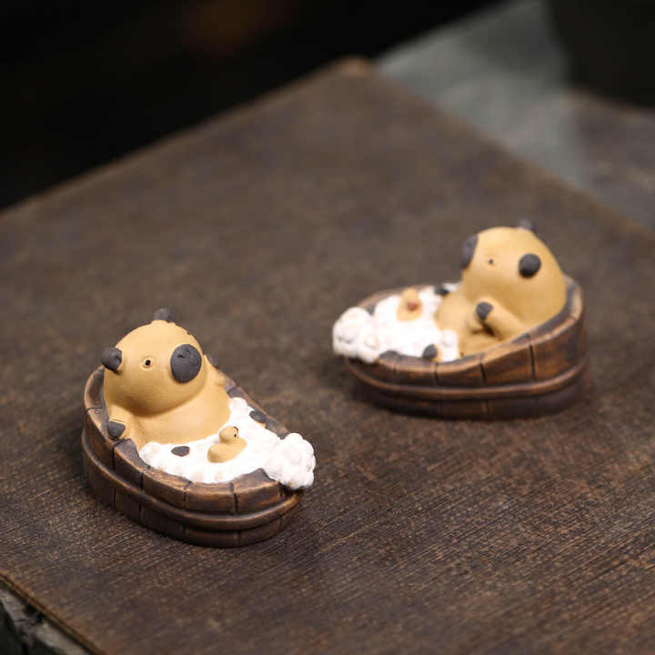 Capybara Tea Pets, Chinese Tea Set Accessories for Adults, Handmade ...