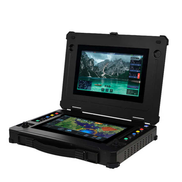Dual Screen Touchscreen UAV Ground Station Reinforced Laptop Computer ...