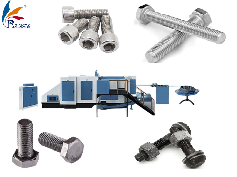 6 Station Bolt Forging Machine for 150 Long Product Bolt Making Machine ...