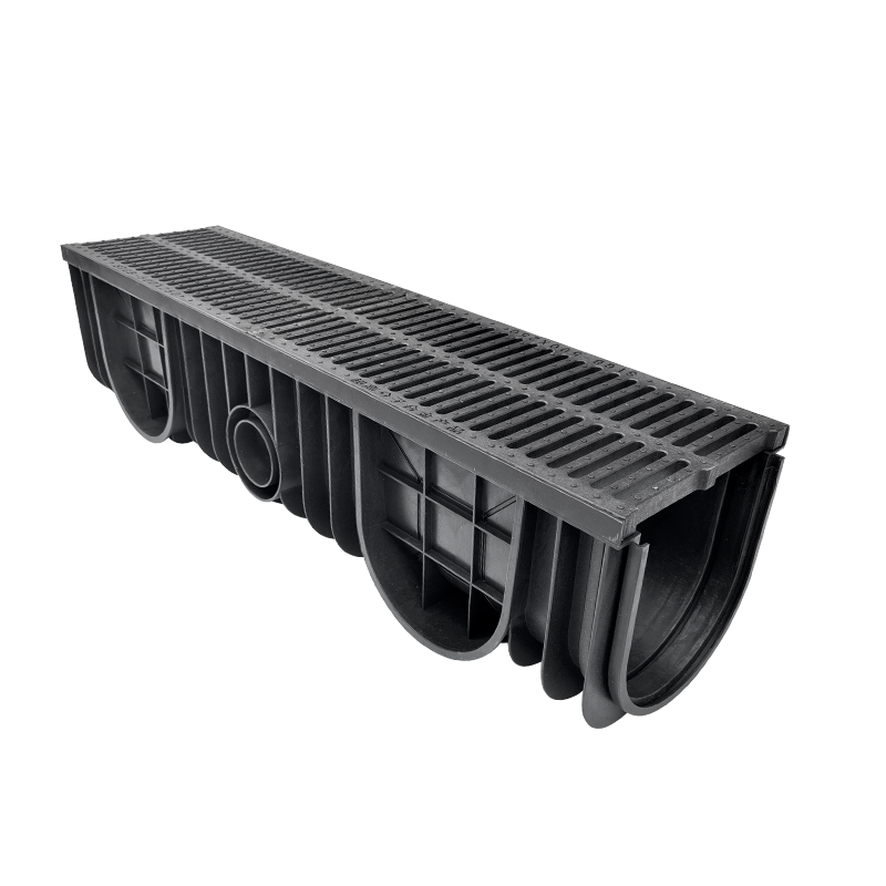 Linear Drain U-Shaped Resin Plastic Stainless Steel Gap Type HDPE Sewer ...