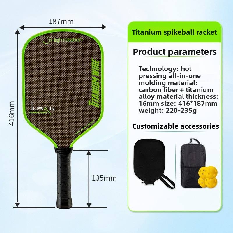 OEM Customized Titanium Wire Pickleball Racket Competition Grade Cloth ...