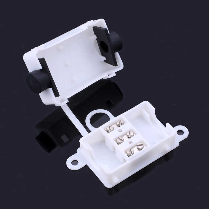 9A 2/3 Pole Small Junction Box Plastic Enclosure IP44 Screw-type ...