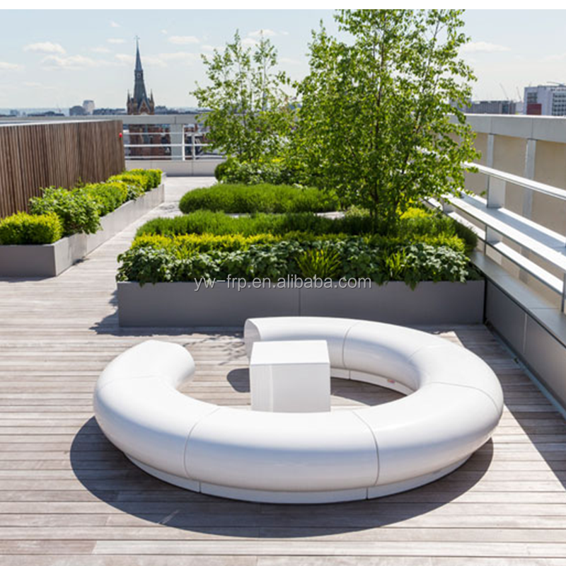 Outdoor Fiberglass Benches - Luxury Public Seating
