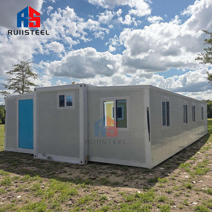 RUIISTEEL 20ft 40ft Luxury Modern Prefab Villa Insulated Portable Expandable Container House 2 3 ...